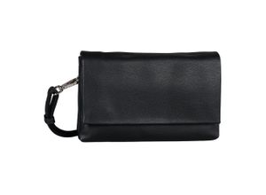 4255619923219 - Abendtasche GABOR Salara Damen Gr B H T 23cm x 14cm x 45cm schwarz Polyurethan clean gepflegt geprägtes Muster unifarben Taschen schlicht und funktional mit 2 Kammern je nach Anlass variabel tragbar