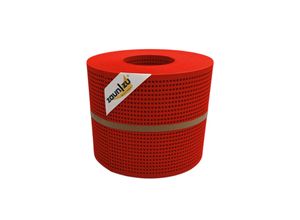 4068864110019 - zaun zu® Sichtschutz PP Premium Gelocht 30 Prozent Streifen Rot 26m