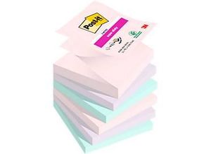 4054596926059 - Haftnotizen R330-6SS-SOUL Super Sticky Z-Notes Soulful Collection 76x76mm je 2 x rosa flieder mint Z-Notes quadratisch 4054 6 Stück