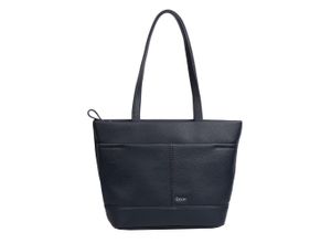 4255619922458 - Shopper GABOR Lenea Damen Gr B H T 36cm x 245cm x 11cm blau Polyurethan clean gepflegt unifarben Taschen aus recyceltem Polyurethan mit dekorativen Ziernähten