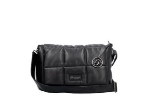 4061811668977 - Umhängetasche REMONTE Damen Gr B H T 35cm x 22cm x 10cm schwarz Lederimitat unifarben Taschen Damen Tragetasche Handtasche mit weich abgestepptem Überschlag