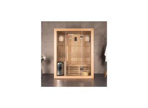 4260255475039 - Traditionelle Sauna - Skyline l - 120 x 150 x 190 cm - für 2-3 Personen Hemlocktanne inkl Saunaofen Saunazubehör i Dampfsauna Aufgusssauna 4260255475039 - Traditionelle Sauna - Skyline l - 120 x 150 x 190 cm - für 2-3 Personen Hemlocktanne inkl Saunaofen Saunazubehör i Dampfsauna Aufgusssauna