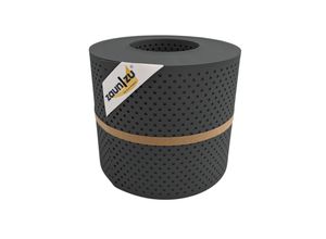 4068864121923 - zaun zu® Sichtschutz Rille Gelocht 15 Prozent PP Streifen Anthrazit 26m