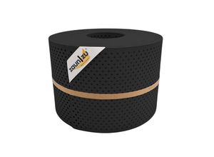 4068864122067 - zaun zu® Sichtschutz Rille Gelocht 15 Prozent PP Streifen Schwarz 50m