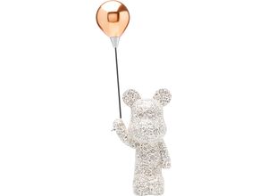 4025621566458 - Dekofigur DESIGN Deko Figur Balloon Bear weiß B175cm H60cm T11cm Glas Polyresin Dekofiguren