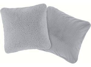 4021626461262 - Dekokissen LeGer 2 Stk silber B50 L50 Obermaterial 100% Polyester LEGER HOME BY LENA GERCKE Dekokissen_Sitzkissen_Kissenhüllen hochwertig und kuschelig weich