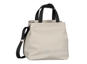 4255619926838 - Shopper TOM TAILOR DENIM Marlow Kinder Gr B H T 27cm x 255cm x 17cm grau Polyurethan bedruckt clean gepflegt unifarben Taschen griffig leichtes Lederimitat mit reflektierendem Logo und Zierlinien