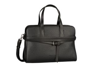 4255619926265 - Shopper TOM TAILOR Freya Kinder Gr B H T 35cm x 26cm x 13cm schwarz Polyurethan Taschen verziert mit schmalen mehrlagigen Riemen und Metallschließe