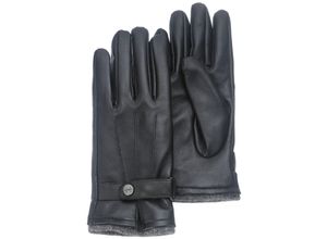 4260478658882 - Lederhandschuhe PEARLWOOD Damen Gr 75 schwarz Obermaterial 100% Schafsleder Futter 70% Wolle 30% Polyacryl unifarben Handschuhe Touchscreen proofed - mit 10 Fingern bedienbar