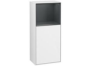 4062373607725 - Villeroy und Boch Finion Seitenschrank G520HGGF 418cm links Ladestation Emotion Regal Midnight Blue Matt Lacquer Glossy white lacquer