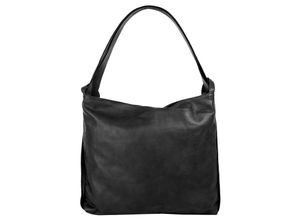 4260543041595 - Shopper FORTY Damen Gr B H T 43cm x 36cm x 5cm onesize schwarz Leder unifarben Taschen echt Leder Made in Italy