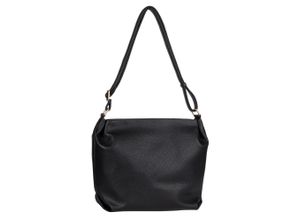 4255619927835 - Hobo GABOR Telia Damen Gr B H T 37cm x 29cm x 13cm schwarz Polyurethan Taschen dezente Falten eleganter Reißverschlusszipper mit goldenem Zierkubus