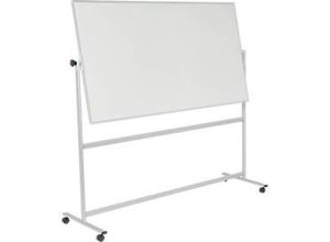 4016946223553 - Mobiles Whiteboard U-Act! Line® Querformat 2-seitig nutzbar Stahl weiß emailliert & Aluminium magnethaftend Ablageleiste B 2200 x H 1930 mm