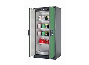 4054923037335 - Sicherheitsschrank Typ 90 asecos Q-CLASSIC-90 Flügeltüren Front Resedagrün B 893 x T 615 x H 1953 mm