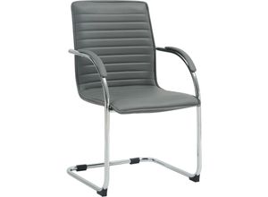 4255716336950 - Besucherstuhl Tira Kunstleder I Freischwinger Mit Gepolsterter Sitzfläche