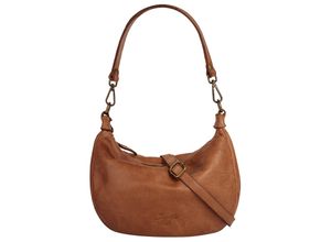4262427392625 - Umhängetasche SAMANTHA LOOK Damen Gr B H T 28cm x 21cm x 8cm onesize braun (cognac) Leder leicht glänzend unifarben Taschen echt Leder Made in Italy