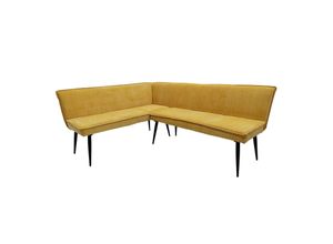 4255701905581 - Eckbank 154 x 195 cm Mesilla Gelb kurzer Schenkel links