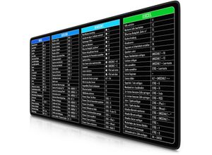 4062861825761 - Gaming Mauspad XXL Speed Gaming Mousepad 900x400 mm Deskpad rutschfest & abwaschbare Rückseite für Speed & Präzision MS Function
