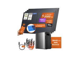 4262403077003 - Solarway® Balkonkraftwerk 2000Wp   800W mit 38 kWh EcoFlow STREAM Ultra X Speicher – Komplettset mit 500W Solarmodulen Wechselrichter & Zubehör – steckerfertige Mini-Solaranlage für die Steckdose