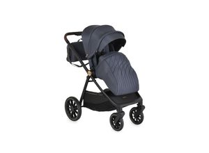 3801005100293 - Kombikinderwagen Celebrity 2 in 1 Stoßdämpfer PU-Rollen Wickeltasche dunkelgrau