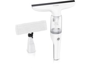 4062861836354 - Akku-Fenstersauger Fensterreiniger inkl Sprühflasche mit Wischbezug 28 cm Saugdüse Laufzeit ca 30 minuten für Fenster Duschkabine Spiegel 2200 mAh
