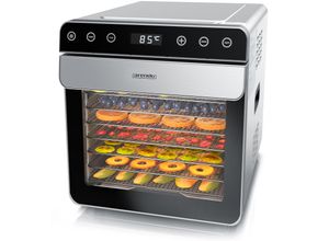 4062861826232 - Arendo Dörrautomat Edelstahl Temperaturregler von 35° bis 85°C Dörrgerät Dehydrator 700 W 8 Etagen Obst Fisch Fleisch Dörrapparat Obsttrockner Timer 05-24 Stunden