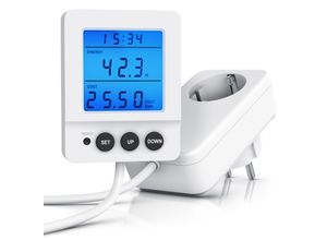 4062861836149 - Energiekostenmessgerat digital Strommessgerat kabelgebundenes seperates Display 3680 Watt Stromverbrauchszahler Stromzahler fiir die Steckdose LED beleuchtet