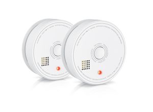 4062861827130 - 2x Rauchmelder (Wechselbare Batterie wiederverwendbar Batteriewarnung TÜV geprüft)