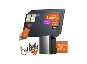 4262403076969 - Solarway® Balkonkraftwerk 2000Wp   800W mit 38 kWh EcoFlow STREAM Ultra X Speicher – Komplettset mit 500W Solarmodulen Wechselrichter & Zubehör – steckerfertige Mini-Solaranlage für die Steckdose