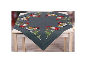 4022236395442 - Stickmitteldecke Santa & Rentier