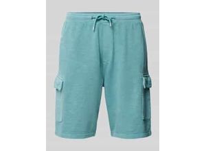 4099975317059 - Regular Fit Sweatshorts mit Cargotaschen