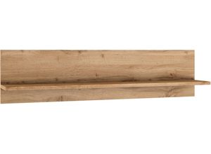 4255621793398 - Wandboard KOCHSTATION KS-Milan wotaneiche B100cm H24cm T18cm Spanplatte Regale Regal in natürlichen Wotaneiche-Dekor praktische Ablagefläche