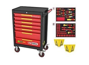 4042146907658 - Kstools - ks tools ECOline Werkstattwagen mit 42 isolierten Werkzeugen für Hybrid- und Elektrofahrzeuge ( 1176144 )