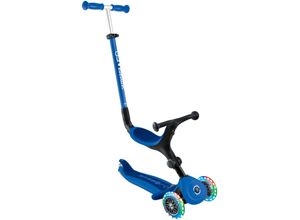 4895224409953 - Globber 3-in-1 Fahrzeug Go-Up Active Lights blau-dunkelblau mit Leuchtrollen