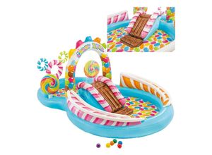 6941057407630 - INTEX 57149NP - Planschbecken - Candy Zone (295x191x130cm) aufblasbar Kinderplanschbecken Playcenter