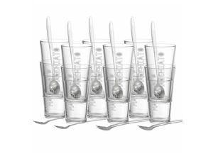 4006344609707 - Latte Macchiato Gläser + Löffel Lena 350 ml 12er Set