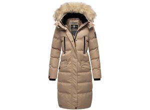 4059072460522 - MARIKOO Damen langer Winterjacke Stepp Parka mit abnehmbarer Kapuze Schneesternchen