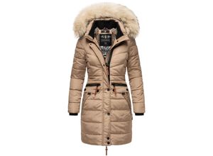 4059072453074 - NAVAHOO Damen Stylischer Steppmantel Winter Parka mit edlem Fellimitat Paula