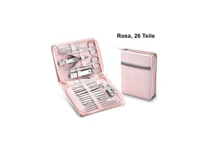 4066708958018 - TPFBeauty Maniküre- & Pediküre-Set 26-teilig aus Kunstleder - Braun