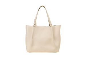 4059184148530 - Shopper MARC OPOLO aus genarbtem Rindleder Damen Gr B H T 43cm x 31cm x 15cm beige (natural stone) Leder Taschen