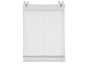 4003018382669 - Raffrollo GRS Zen Silence weiß B80cm H140cm Obermaterial 100% Kunststoff Raffrollos Stoff aus 50 % recyceltes Polyester