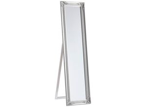 9009852302912 - Carryhome Standspiegel  Silber  Holz Glas  Eukalyptusholz  massiv  rechteckig  44x168x5 cm  Ganzkörperspiegel  Spiegel Standspiegel