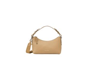 4059184150298 - Umhängetasche MARC OPOLO aus fein genarbtem Rindleder Damen Gr B H T 30cm x 18cm x 10cm beige (pure sand) Leder Taschen