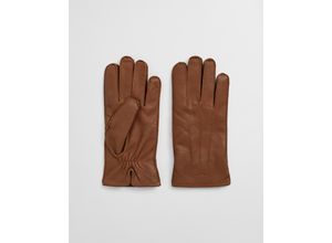 7325708352859 - Lederhandschuhe GANT CASHMERE LINED LEATHER GLOVES Damen Gr L XL braun (cognac) Web Ziegenleder unifarben Handschuhe Handschuhpaar 7325708352859 - Lederhandschuhe GANT CASHMERE LINED LEATHER GLOVES Damen Gr L XL braun (cognac) Web Ziegenleder unifarben Handschuhe Handschuhpaar