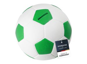 4010537479169 - HMF 4790-01 Spardose Fußball Lederoptik 15 cm Durchmesser Grün Weiß