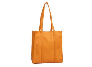4255619923073 - Shopper GABOR Elfie Damen Gr B H T 30cm x 33cm x 95cm orange Polyurethan clean gepflegt unifarben Taschen aus fein genarbtem glattem Kunstleder und mit einem Logo Rubber Patch