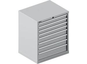 4051273658692 - Select Schubladenschrank 36-27 8 Schübe bis 75 kg B 717 x T 572 x H 850 mm weißalu