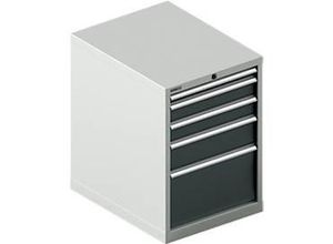 4051273667618 - Select Schubladenschrank 27-36 5 Schübe bis 75 kg B 564 x T 725 x H 800 mm anthrazitgrau lichtgrau