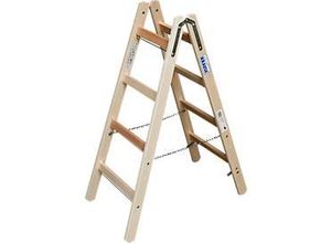 4009199170064 - Krause 170064 Holz Stufen-Doppelleiter Arbeitshöhe (max) 275 m Holz DIN EN 131 62 kg
