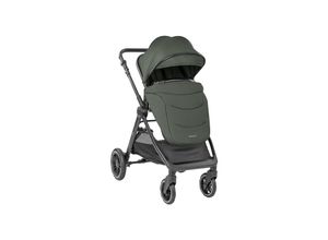 3800171206457 - Kikka boo Kombikinderwagen Ava 3 in 1 Babywanne Babyschale Gummiräder Tasche grün